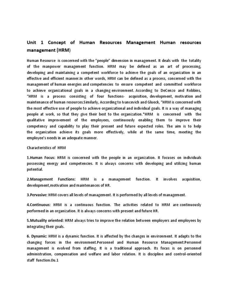 HRMS Full Note | PDF | Human Resources | Human Resource Management