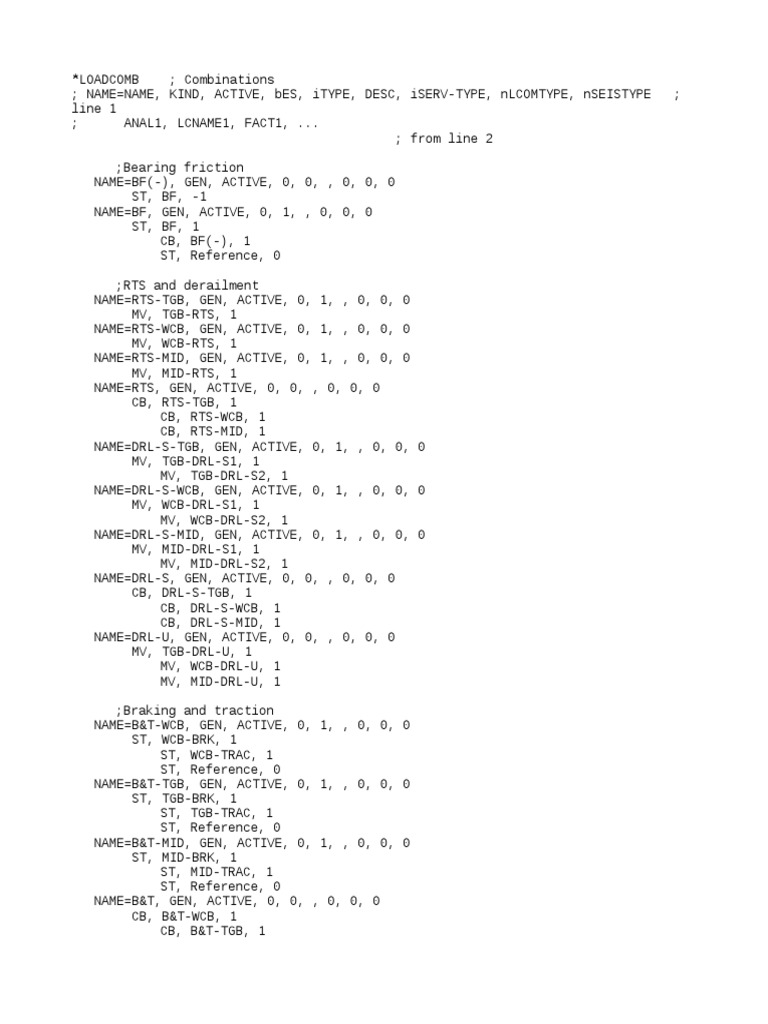 Load Comb | PDF | Teaching Methods & Materials