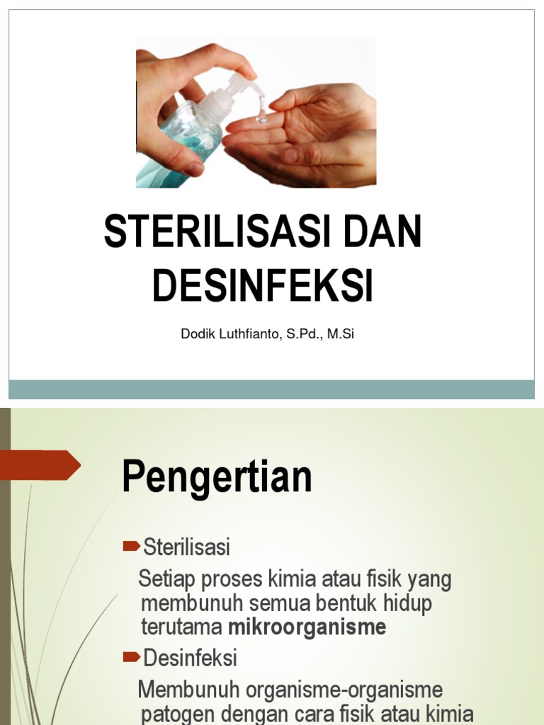 Sterilisasi dan Desinfeksi: Panduan Lengkap | PDF | Griya & Taman ...