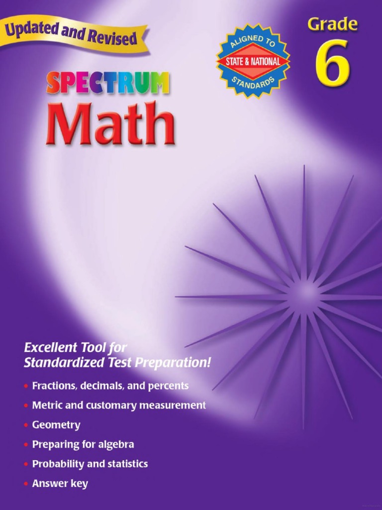 Spectrum Math Grade 6 | PDF
