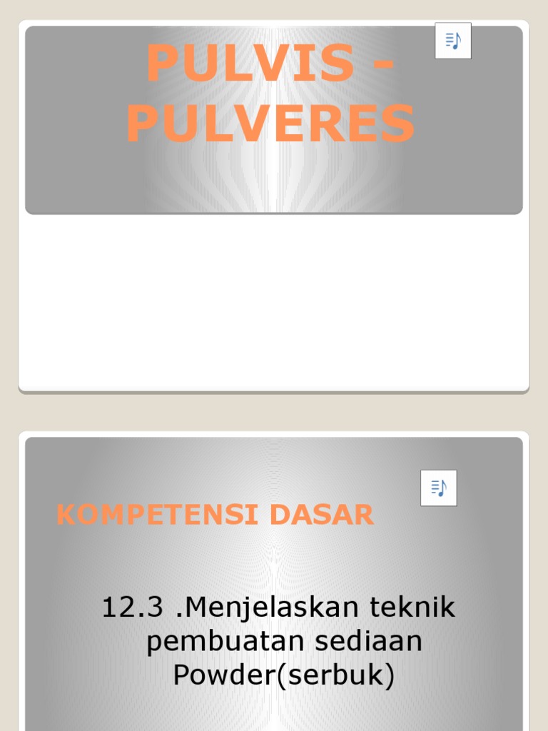 Pulvis - Pulveres I | PDF