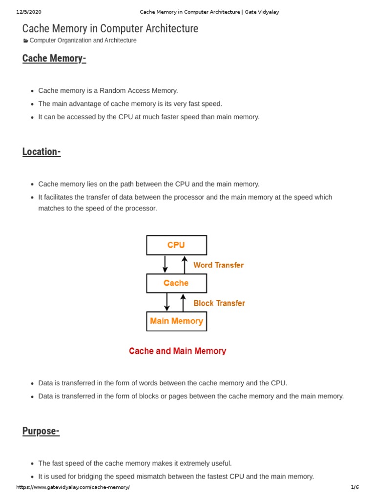 Understanding Cache Memory in Architecture | PDF | Cpu Cache | Central ...
