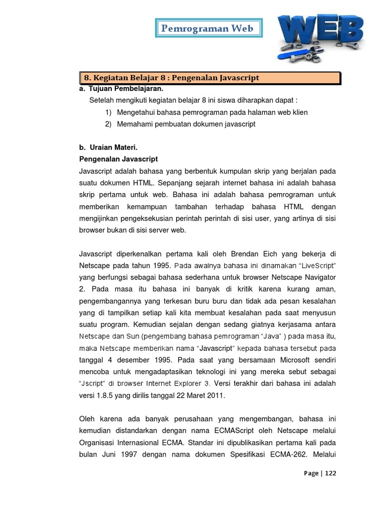 Ebook Pemrograman Web 2 + JavaSript-141-149 | PDF