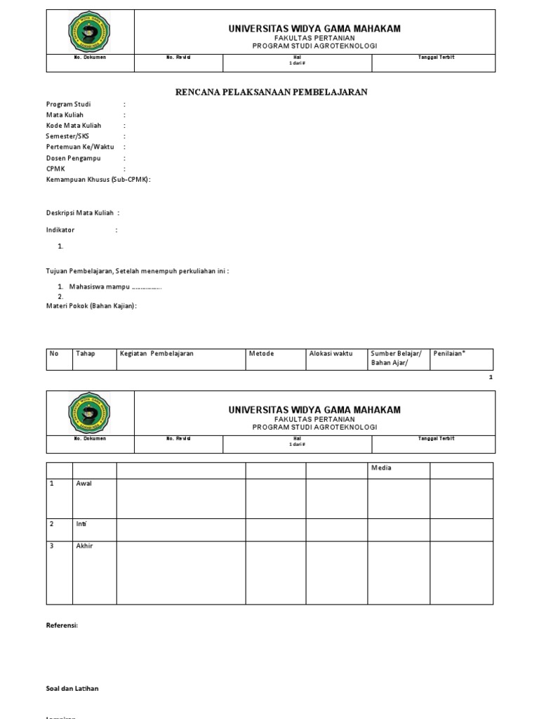 Template RPP | PDF