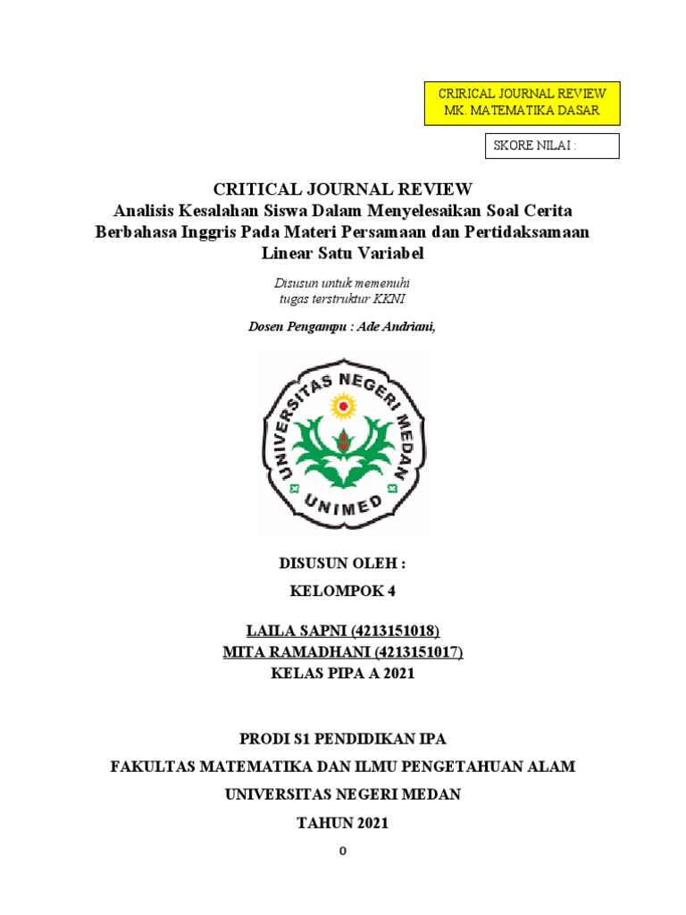 CJR Matematika Dasar - Kelompok 4 | PDF