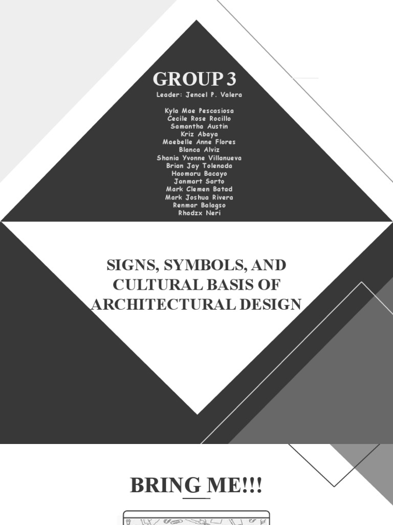 Signs Symbolscultural Basis of Architectural Designgroup 3 | Download ...