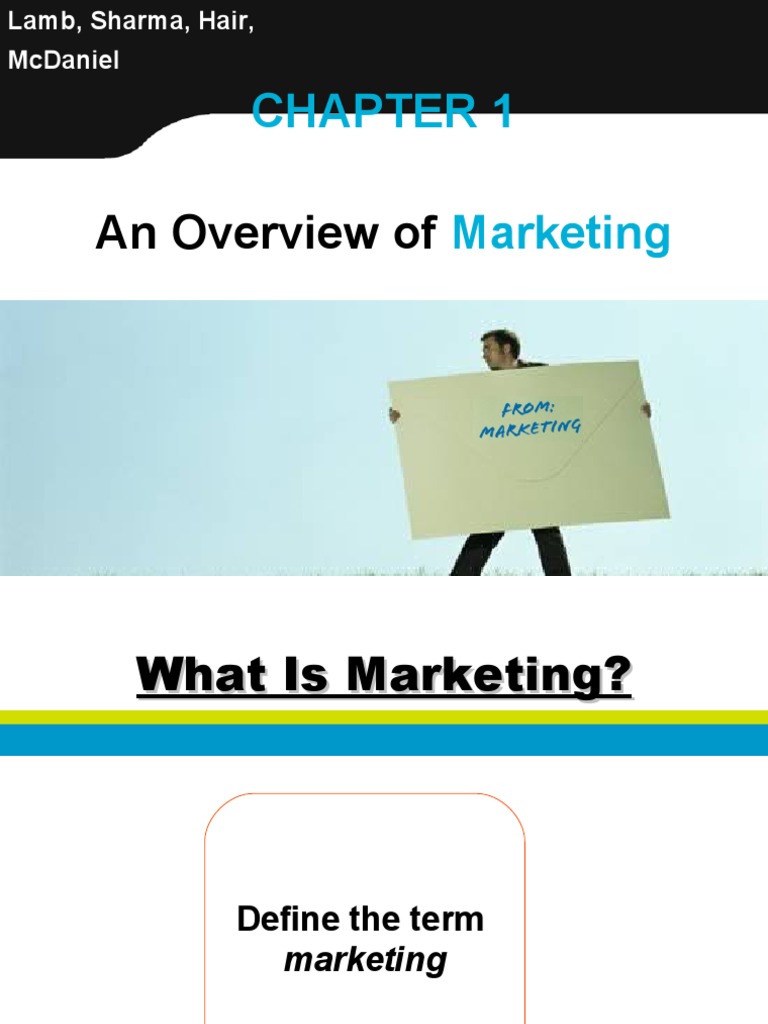 MKTG Ch01 PPT | PDF | Marketing | Sales