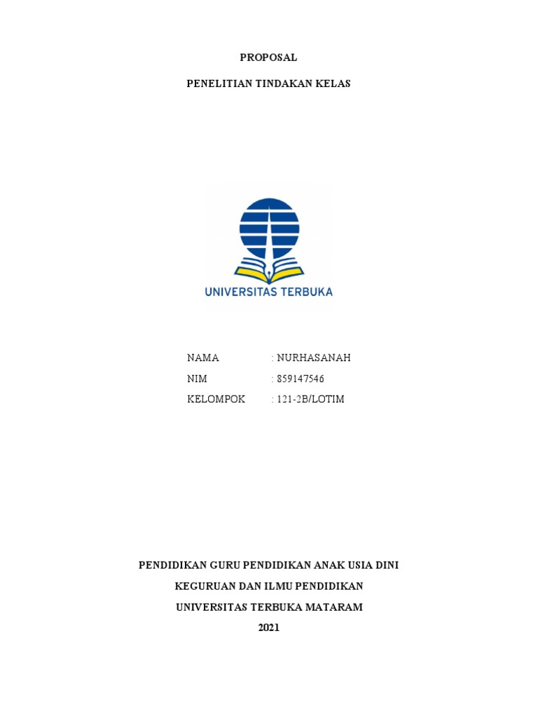 Proposal Penelitian Anak TK | PDF