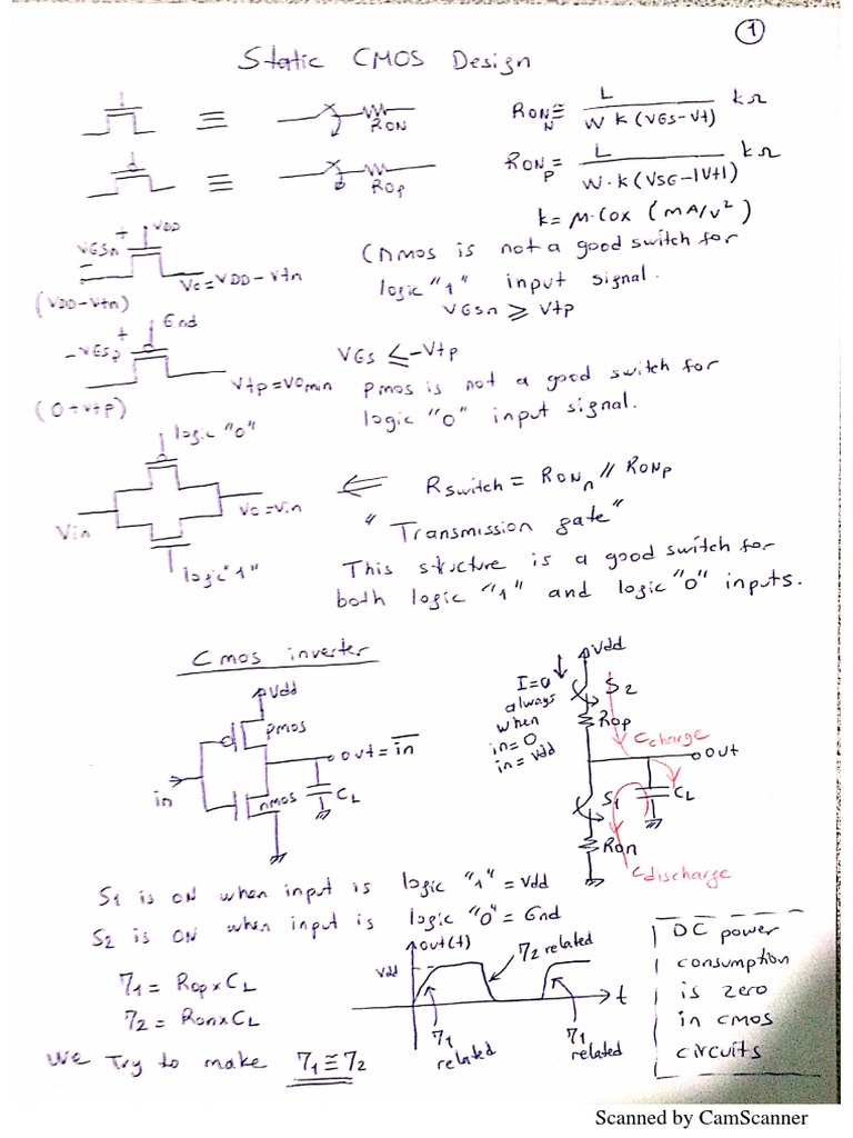Static Cmos Design | PDF