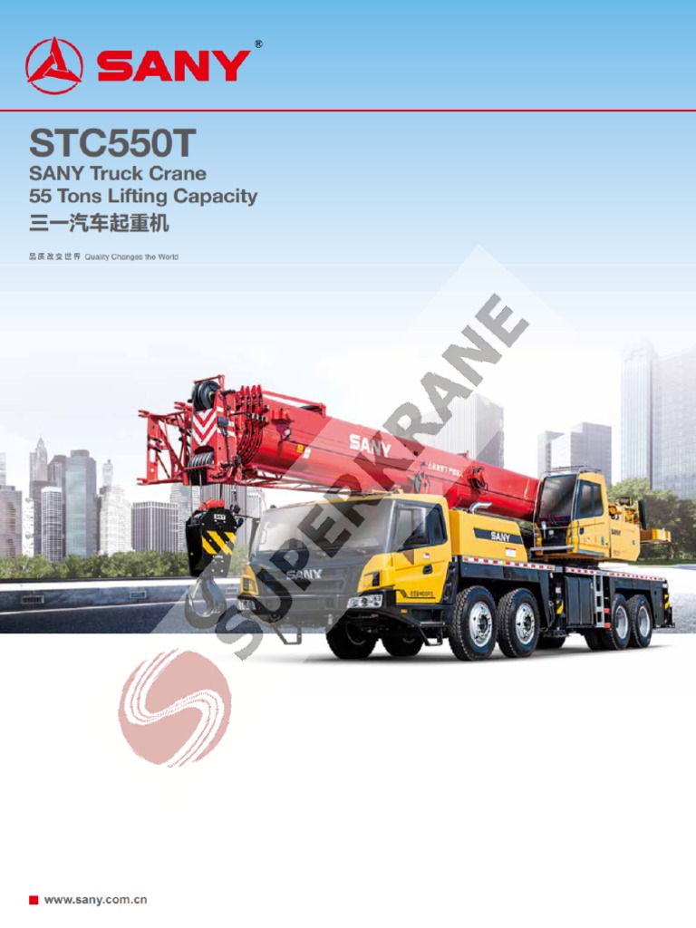 Loadchart SANY STC550T | PDF