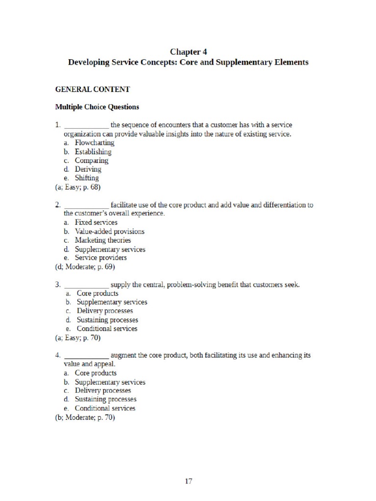 Chapter 4 Test Bank | PDF