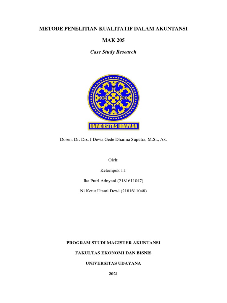 Kelompok 11-RMK SAP 4-Kualitatif | PDF