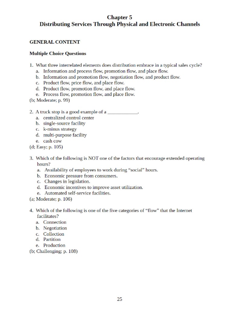 Chapter 5 Test Bank Pdf