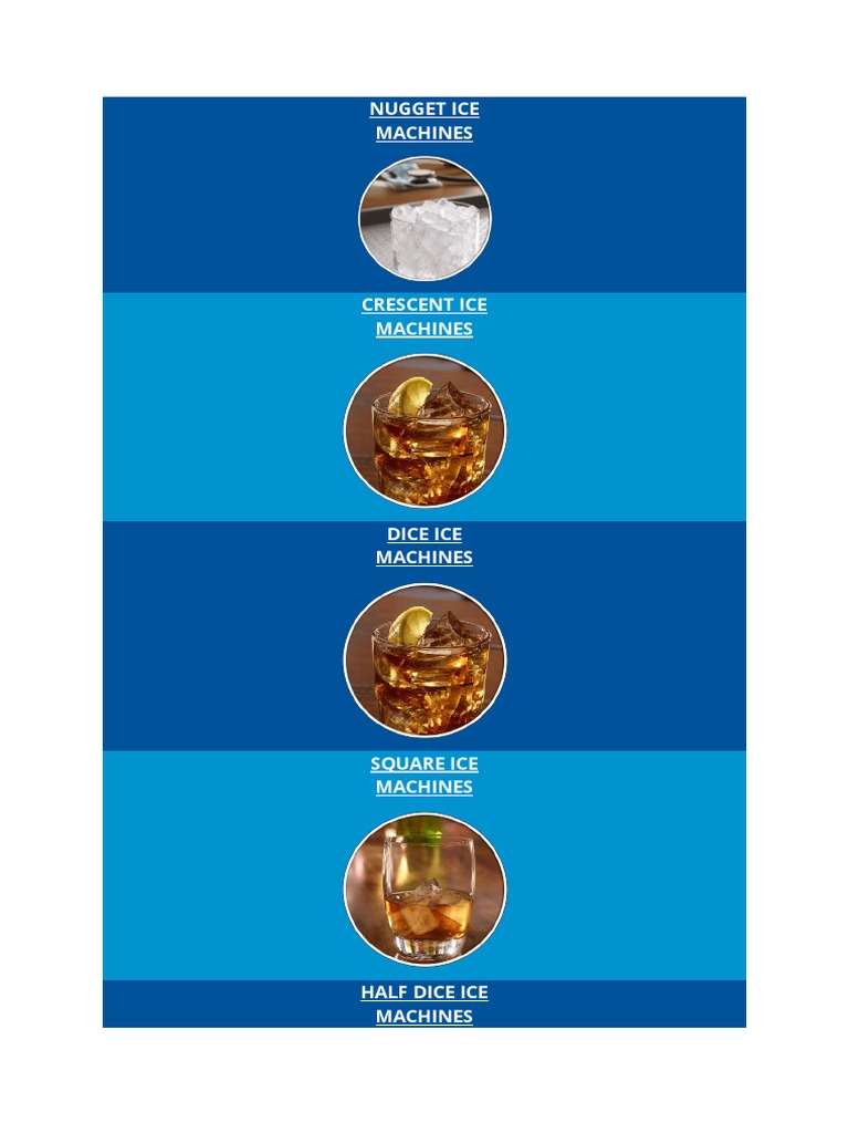 Ice Machine Models | PDF | Winter Phenomena | Glaciology