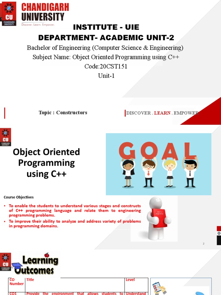 Lecture 1 Constructor Pdf Programming Constructor Object 6048