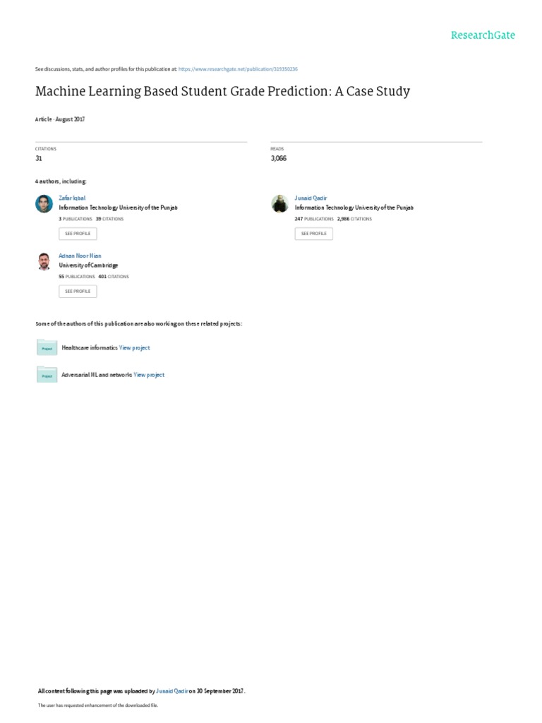 Machine Learning Techniques Effectively Predict Student Performance ...