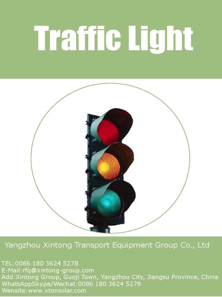 Brochure - Traffic Signal Lights | PDF | Traffic Light | Traffic