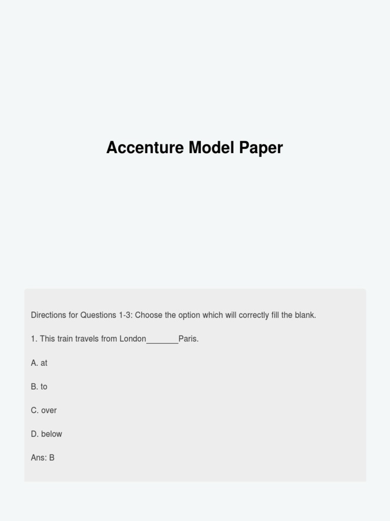 Accenture Placement Paper Pdf Science Scientific Method 