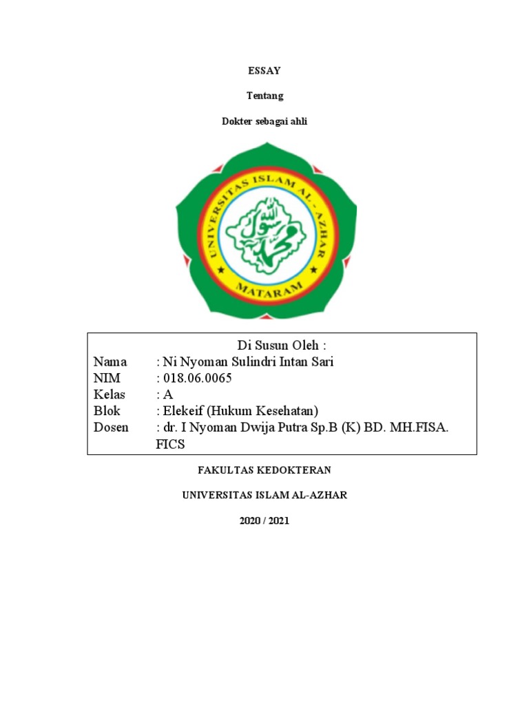 A31 Ni Nyoman Sulindri Intan Sari | PDF | Pengembangan Diri