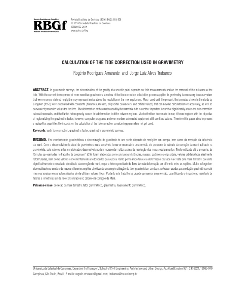 Calculating Tide On Gravity | PDF | Gravity | Tide