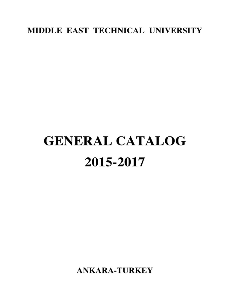 2015-2017 General Catalog Final | PDF | Engineering | Science