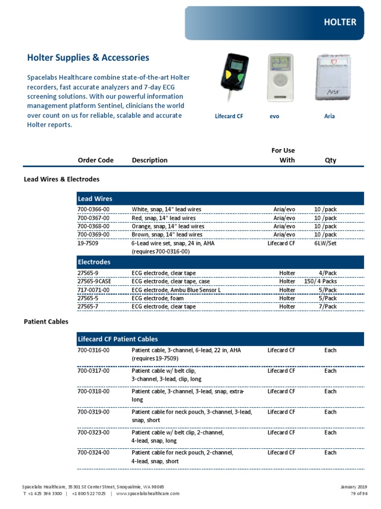 Holter - Lifecard CF | PDF | Equipment | Health Sciences