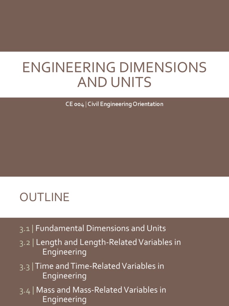 3 Engineering Dimensions and Units Part1-1 | PDF | Acceleration ...