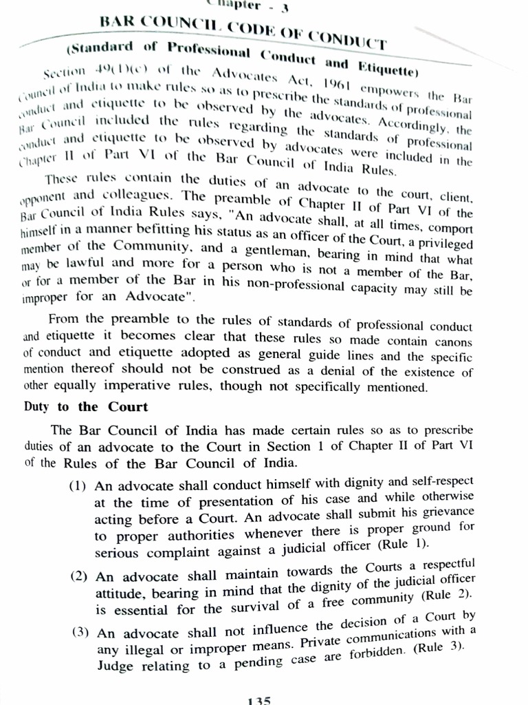Bar Council Code of Condut Ethics | PDF | Public Law | Service Industries
