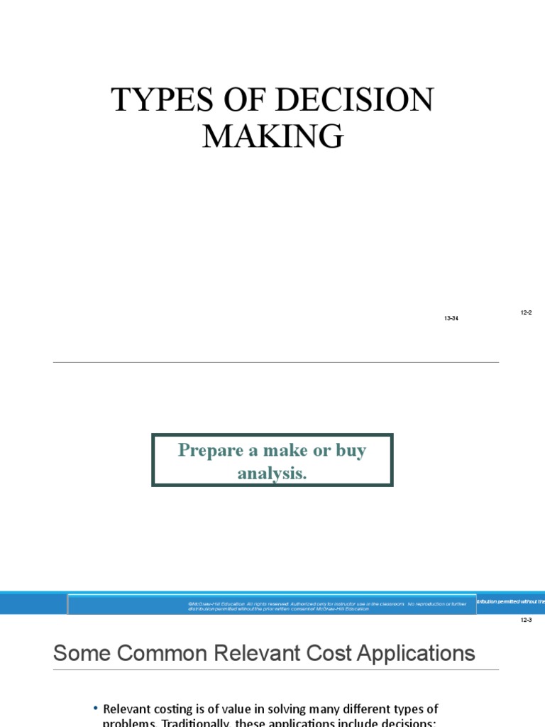 Types of Decision Making - Students | PDF | Cost | Marginal Cost