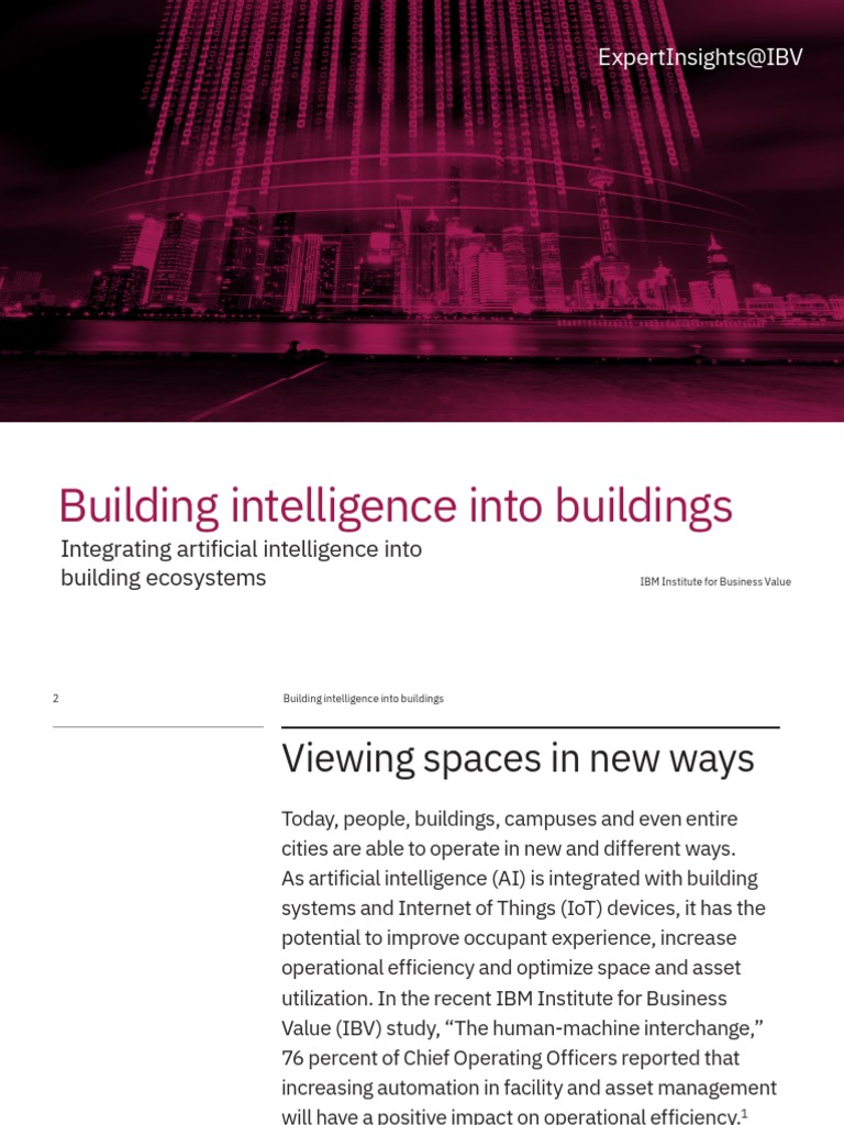 Building Intelligence Into Buildings | PDF | Internet Of Things ...