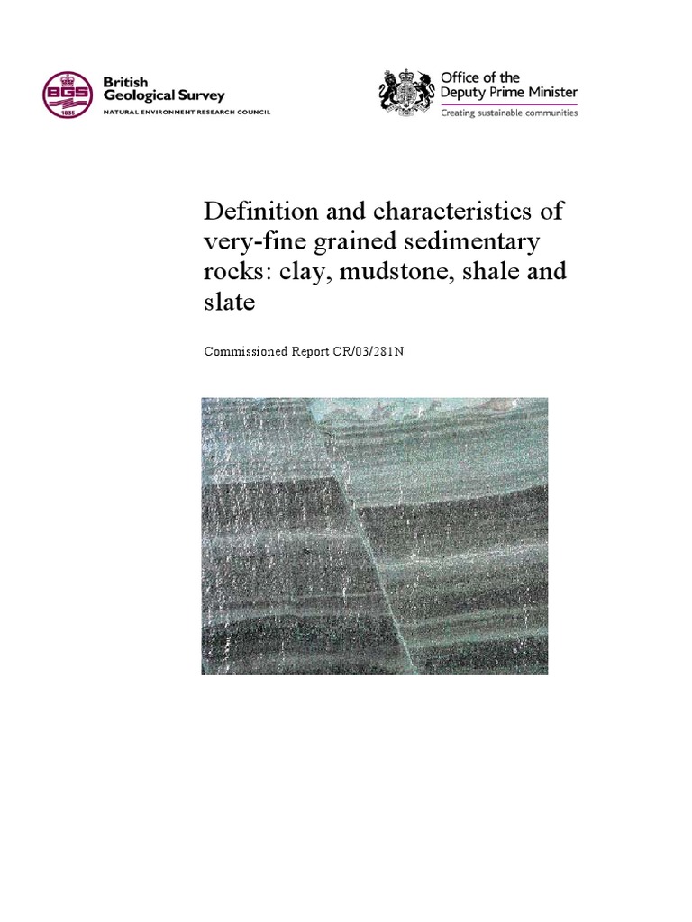 Definition and Characteristics of Very-Fine Grained Sedimentary Rocks ...