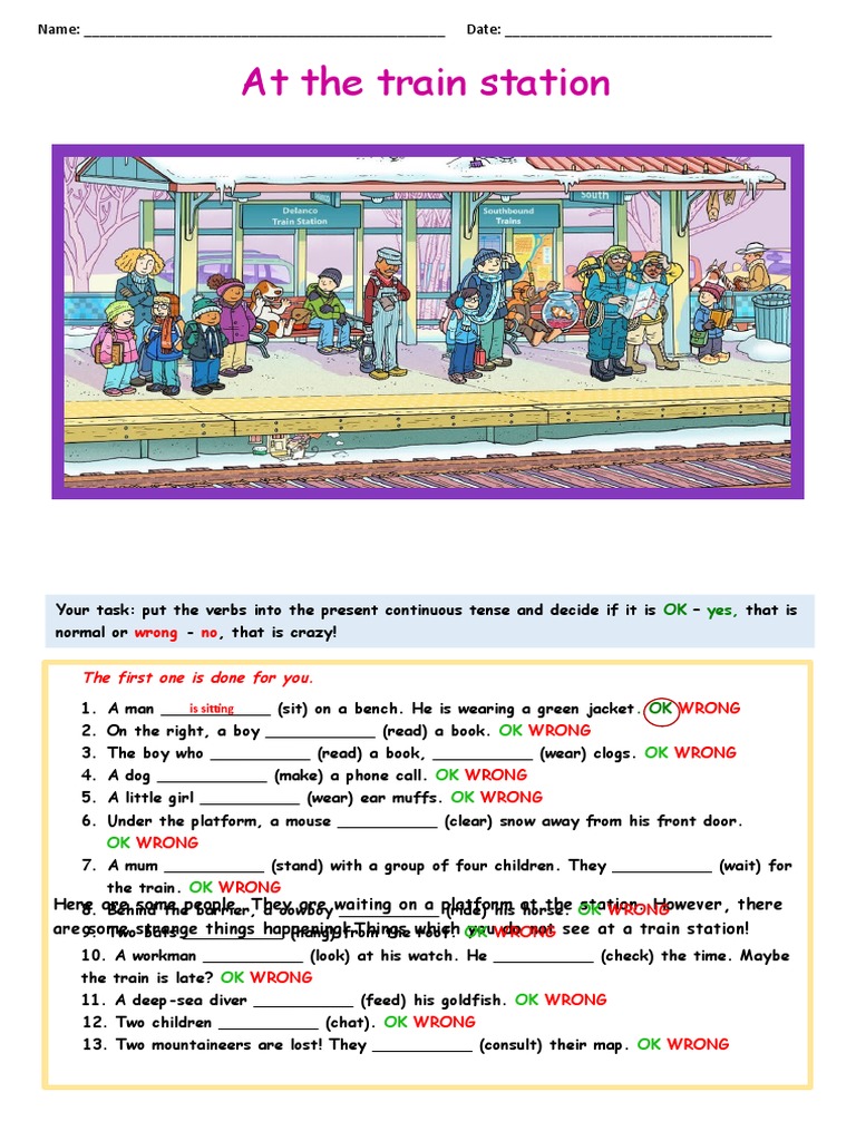 Picture Description Exercise Picture Description Exercises 139021 | PDF