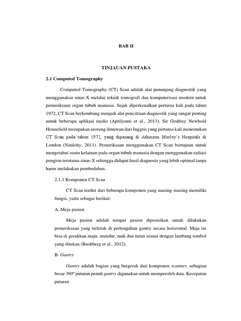 ANALISIS KOMPONEN DAN PRINSIP KERJA CT SCAN | PDF