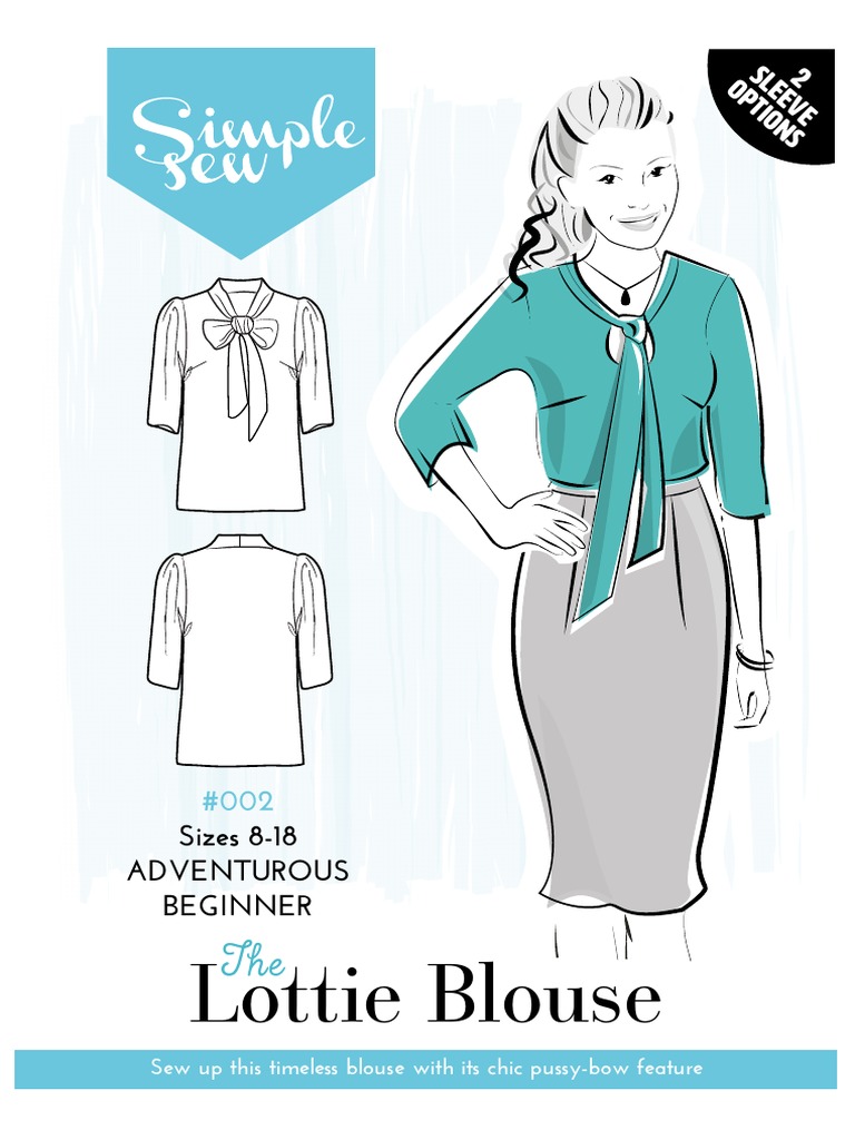 Lottie Blouse Free Pattern Download Top Sewing Pattern | PDF | Seam (Sewing) | Blouse