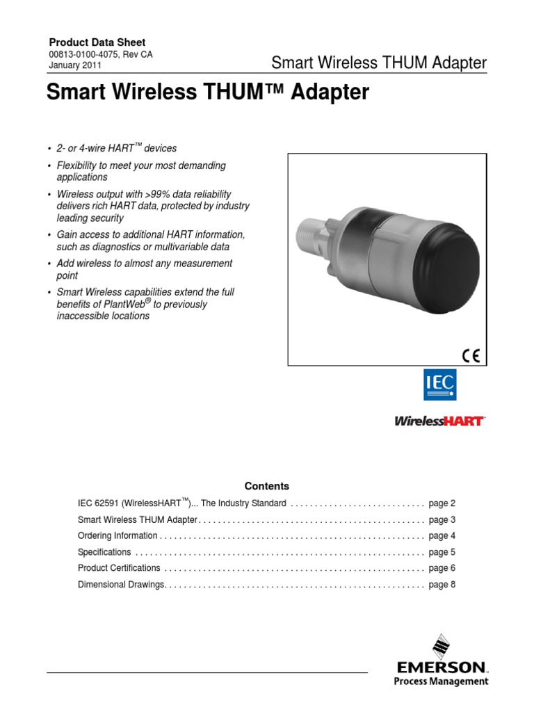 Smart Wireless THUM Adapter | PDF | Power Supply | Computer Network