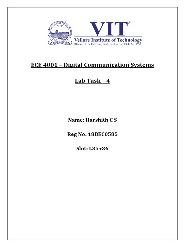 DCS Lab 4 | PDF | Modulation | Phase (Waves)