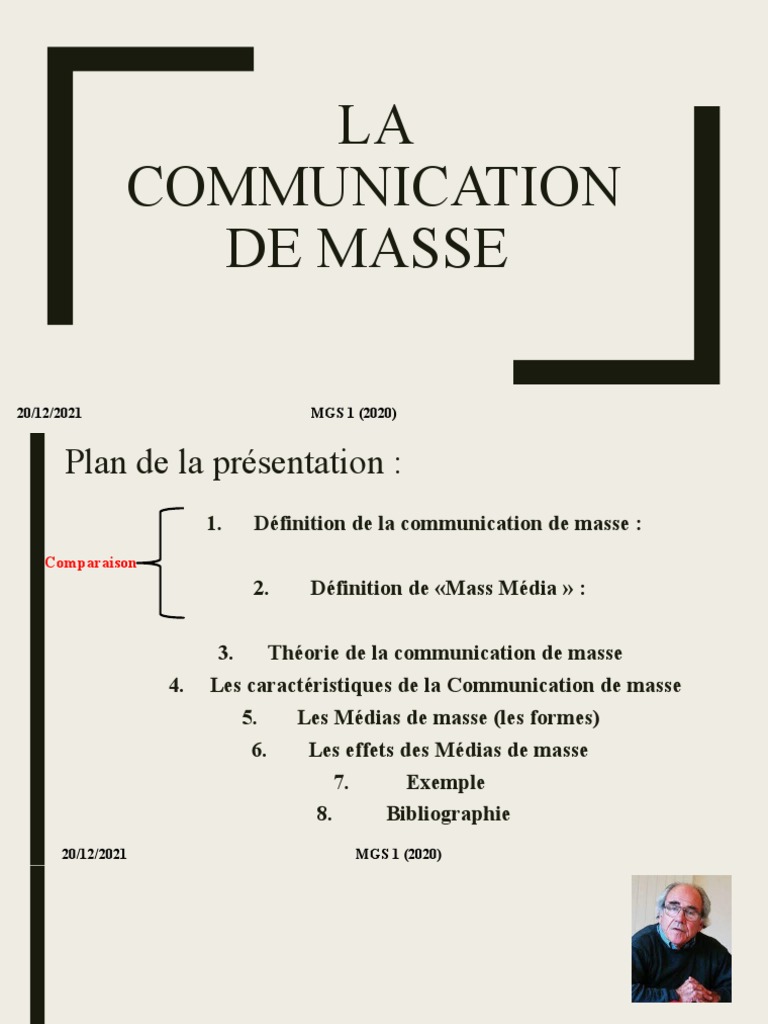Communication de Masse : Définition et Effets | PDF | la communication ...