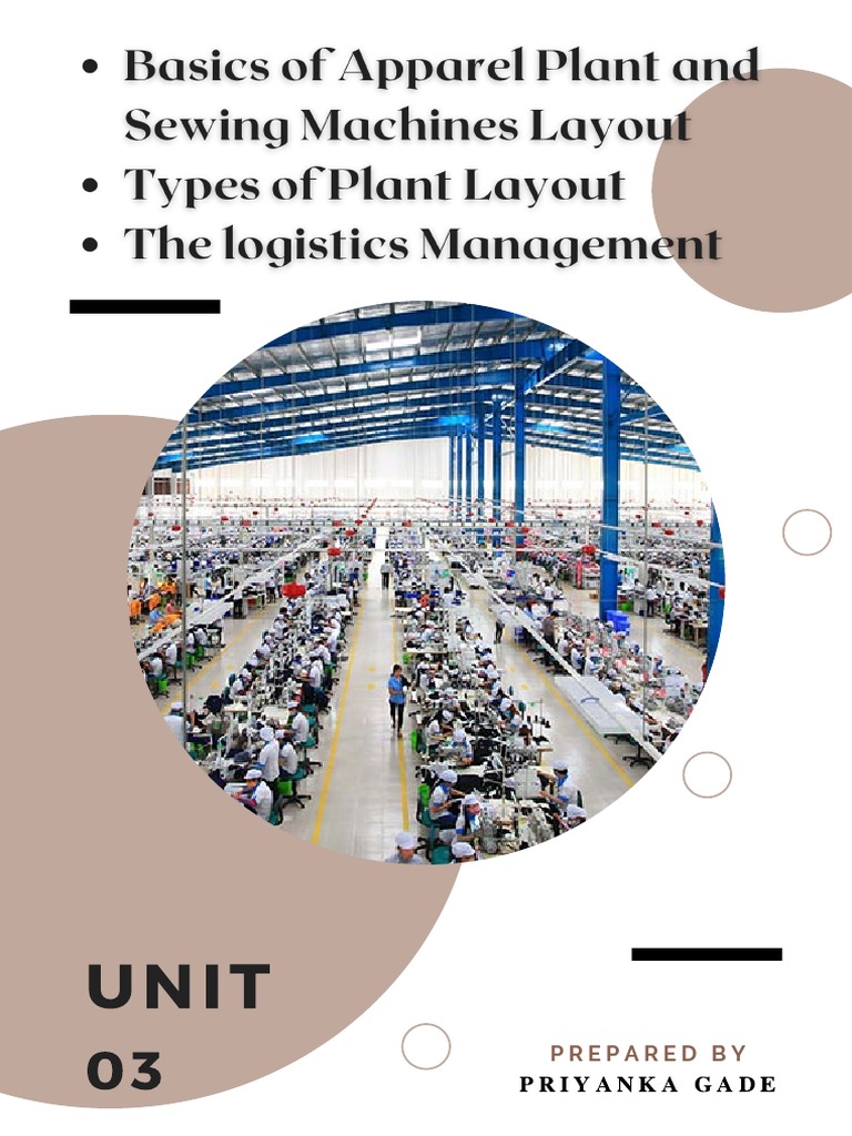 Basics of Apparel Plant Layout | PDF | Logistics | Business Process