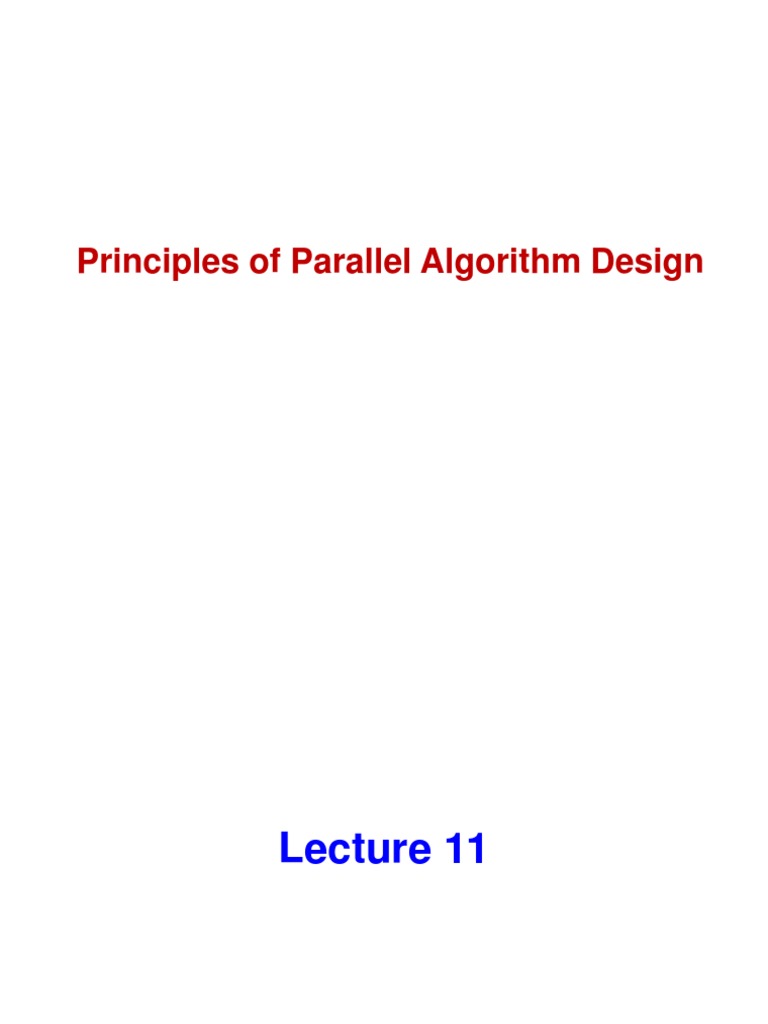 Principles of Parallel Algorithm Design | PDF | Matrix (Mathematics ... Principles of Parallel Algorithm Design | PDF | Matrix (Mathematics ...