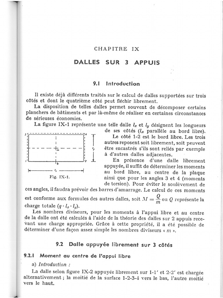 Dalles Sur 3 Appuis | PDF