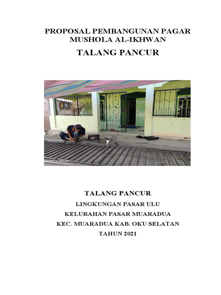 Proposal Pembangunan Mushola Al Ikhwan Talang Pancur | PDF