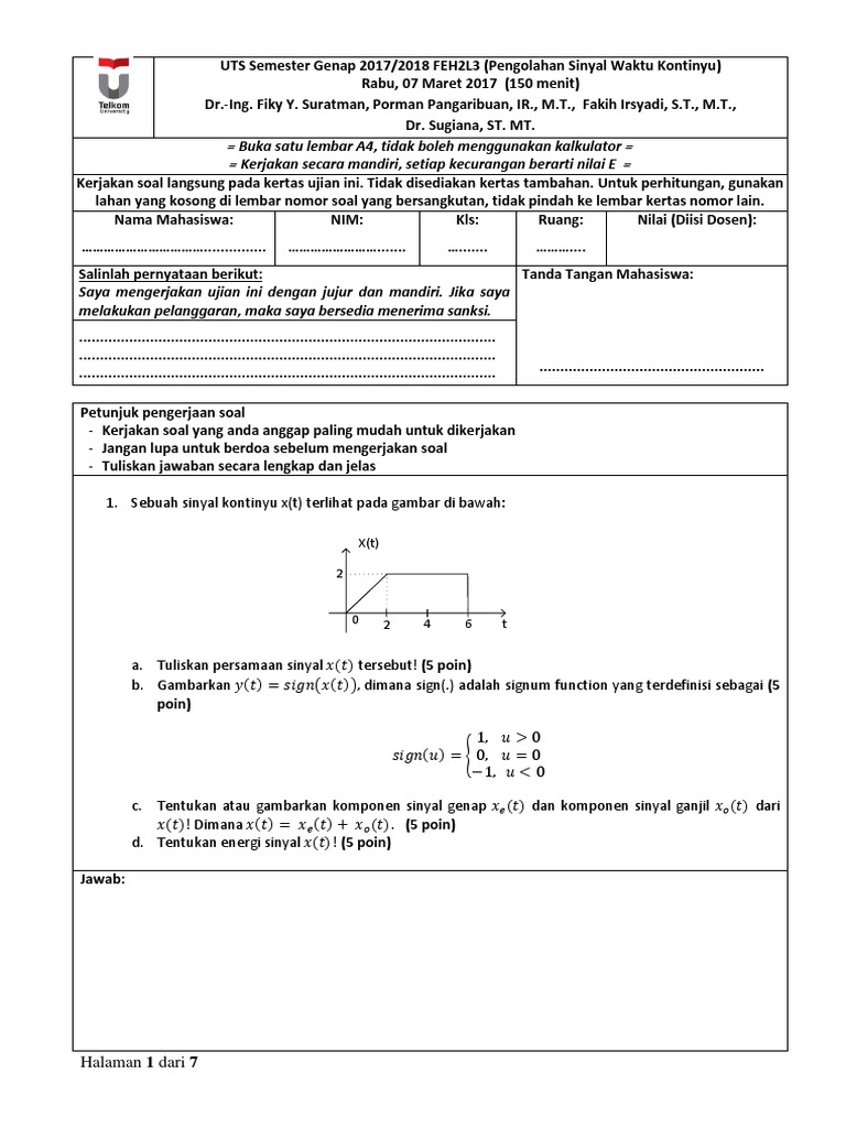 Soal UTS PSWK Genap1718 | PDF | Metode & Bahan Ajar