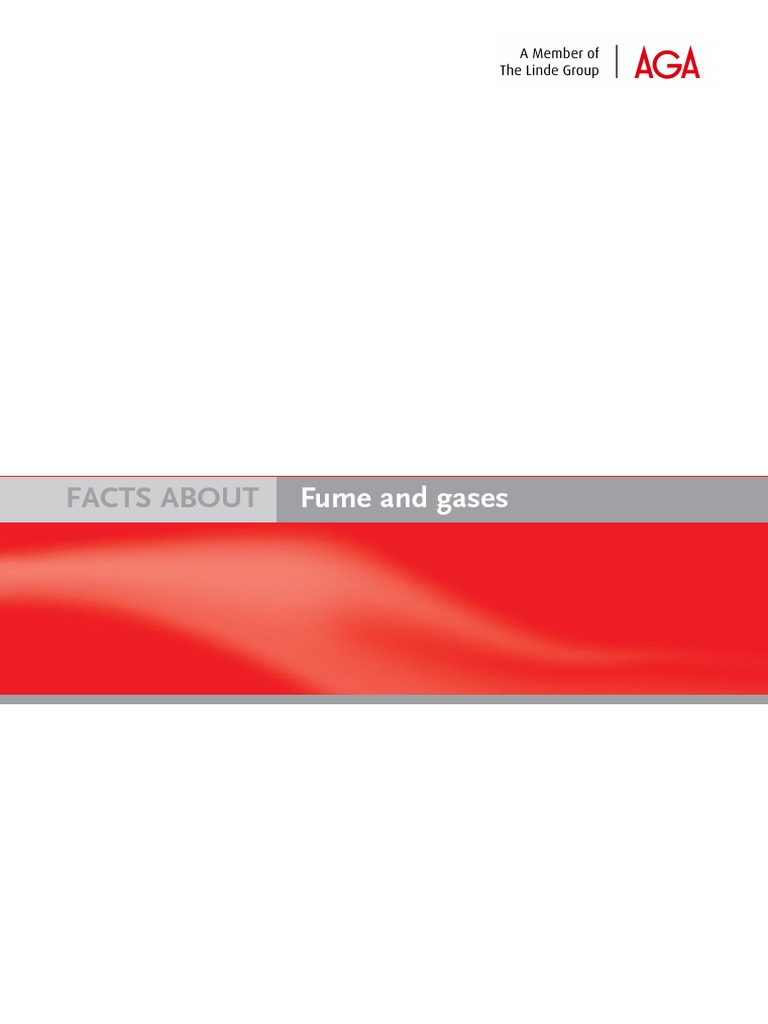 AGA Fume Gases Facts About UK | PDF | Construction | Welding