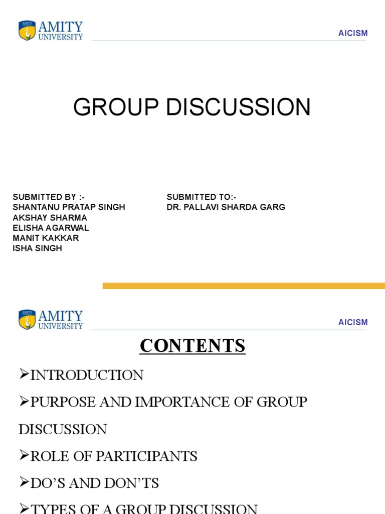 Group Discussion Final | PDF | Brainstorming | Communication