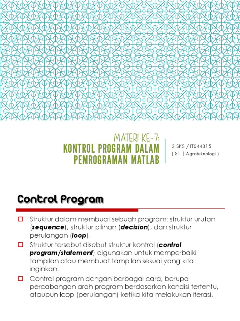 Control Program Dengan Matlab | PDF
