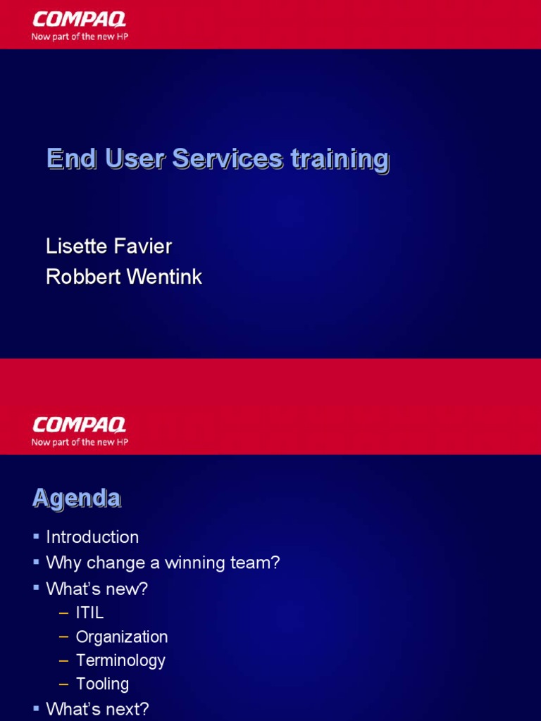 End User Services Training End User Services Training | PDF | Help Desk ...