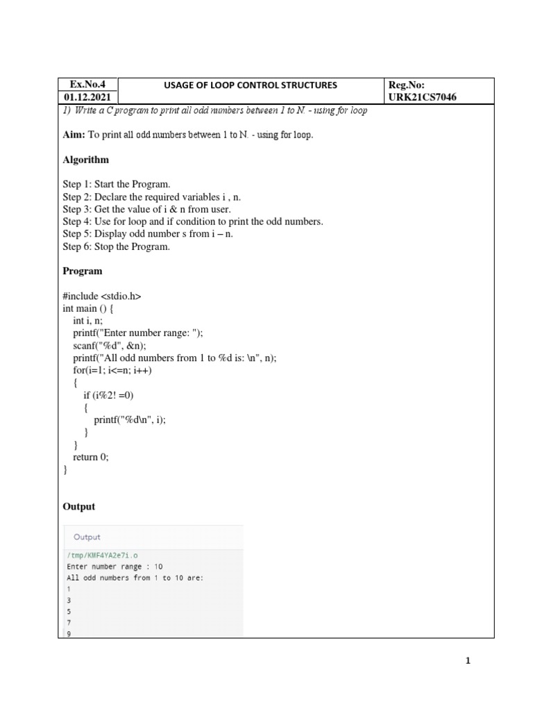 Exp 4 Lab | PDF | Control Flow | Applied Mathematics