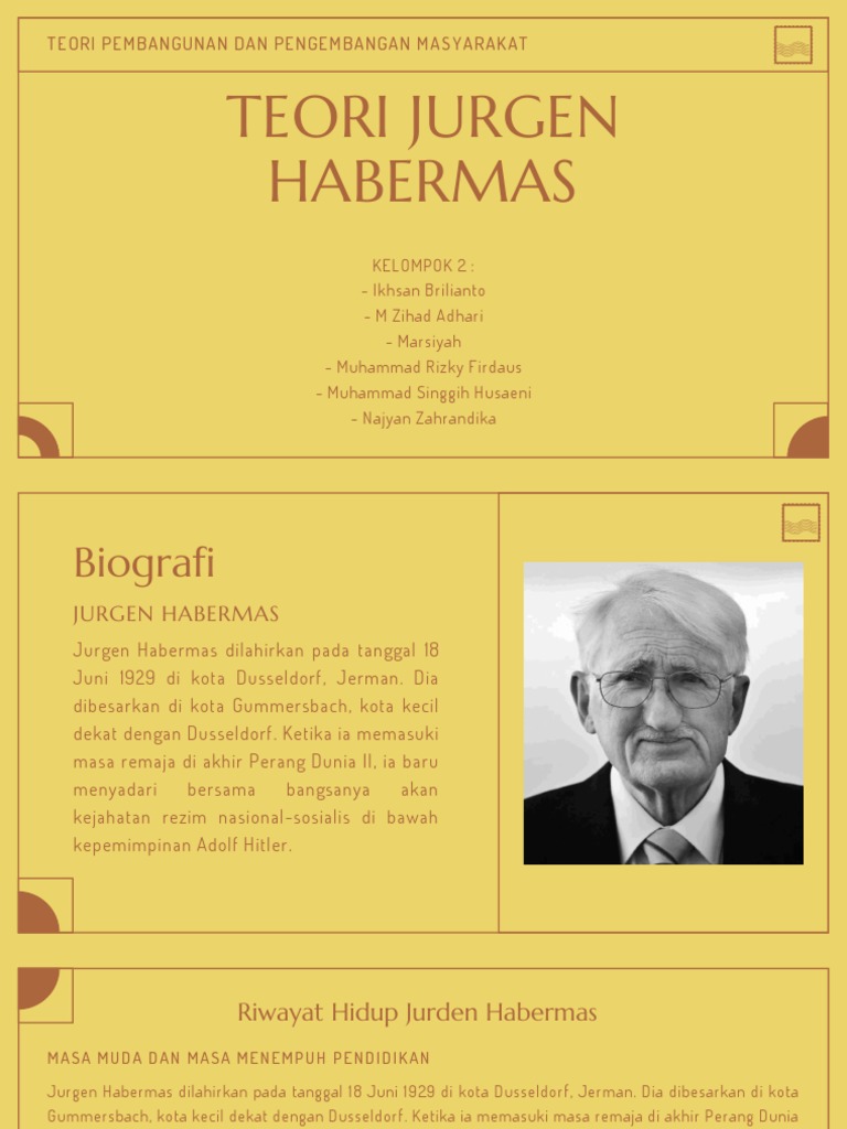 Kel.2 - Teori Jurgen Habermas | PDF