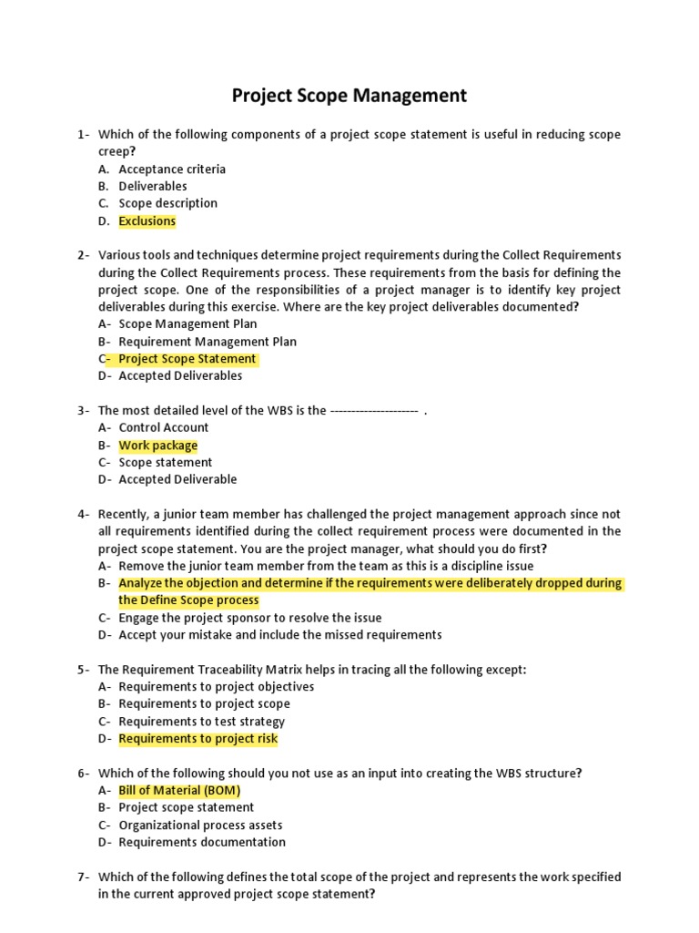 Project Scope Management | PDF | Project Management | Business