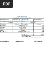 Form BCEA4 Pay Slip | PDF